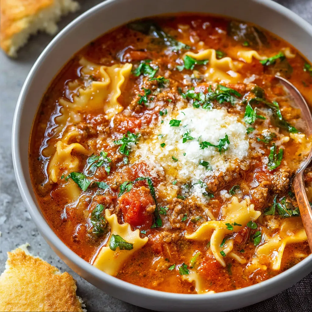 CREAMY LASAGNA SOUP ULTIMATE COMFORT - RecipesByHelena