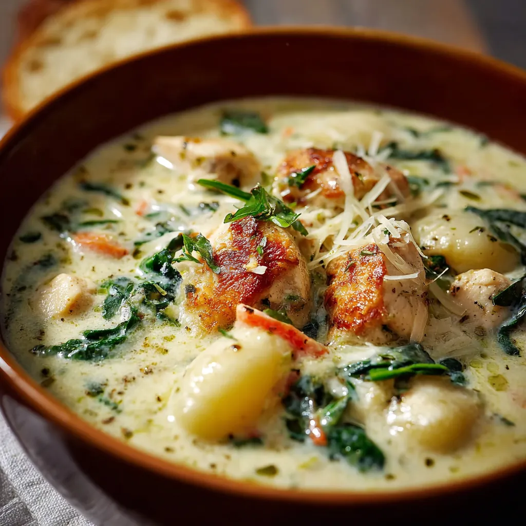CREAMY OLIVE GARDEN CHICKEN GNOCCHI SOUP ULTIMATE - RecipesByHelena