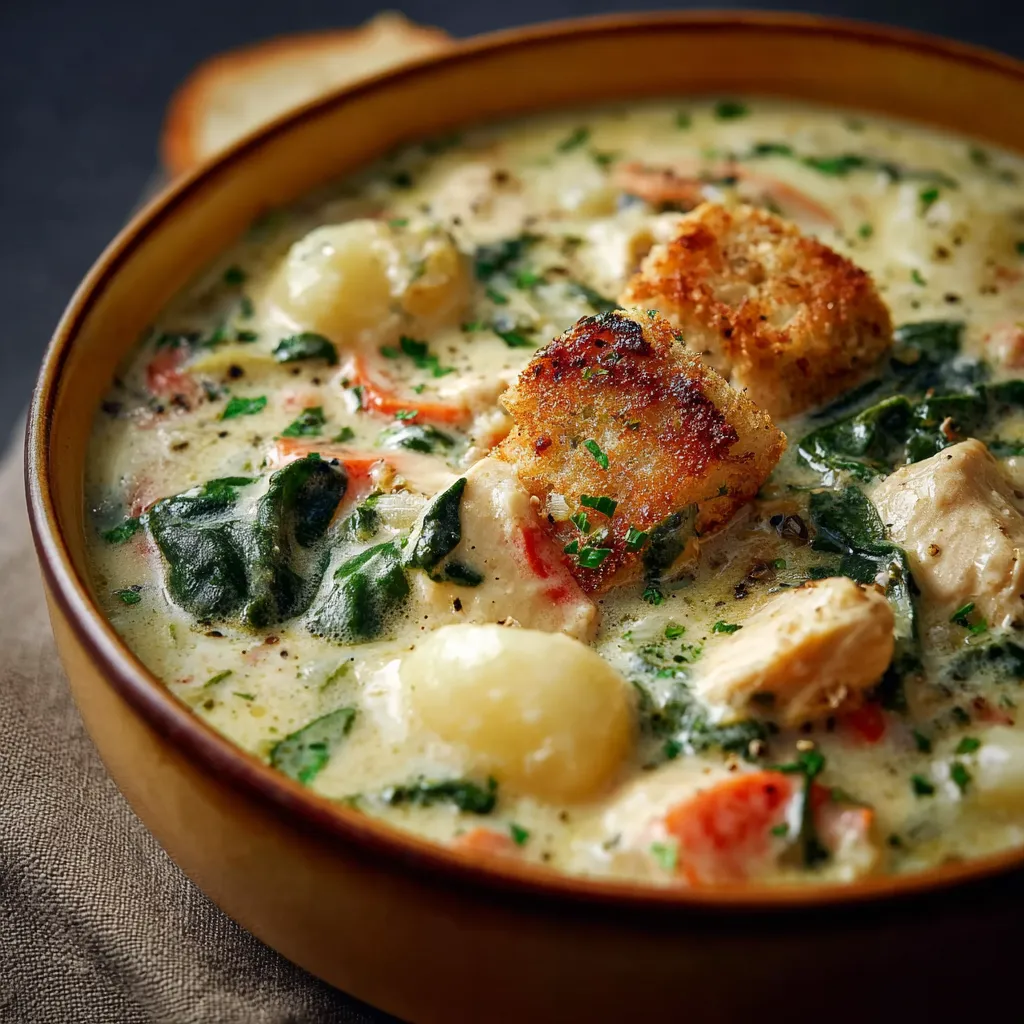 CREAMY OLIVE GARDEN CHICKEN GNOCCHI SOUP ULTIMATE - RecipesByHelena